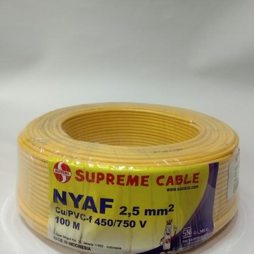 Jual kabel NYAF 2,5 mm supreme - kuning-hijau - Jakarta Barat ...