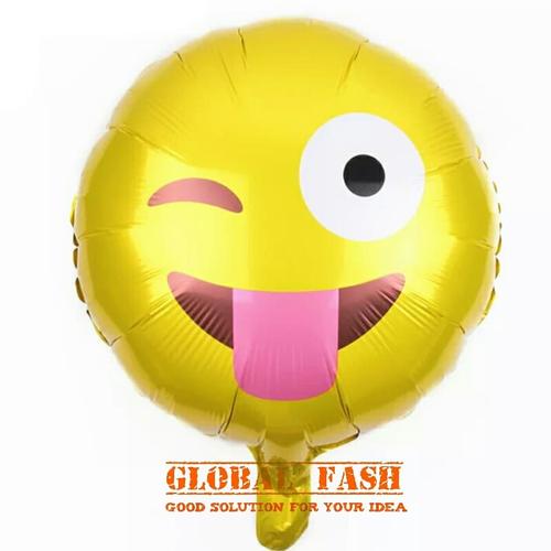 Jual balon foil emoji melet / balon emoticon / balon emoji melet ...