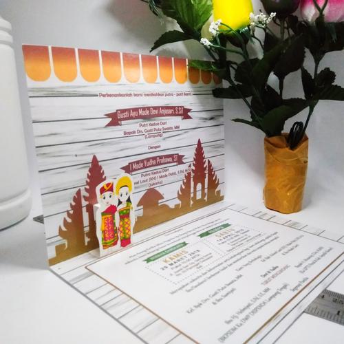 Jual Undangan Pernikahan 3D Pop Up Tema Adat Bali - Kab. Lamongan ...