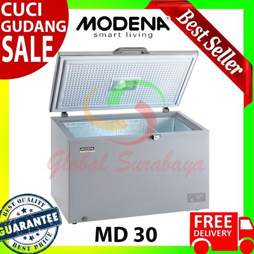 Jual Chest Freezer Modena 300 Liter MD 30 Garansi Resmi - Kota Surabaya ...