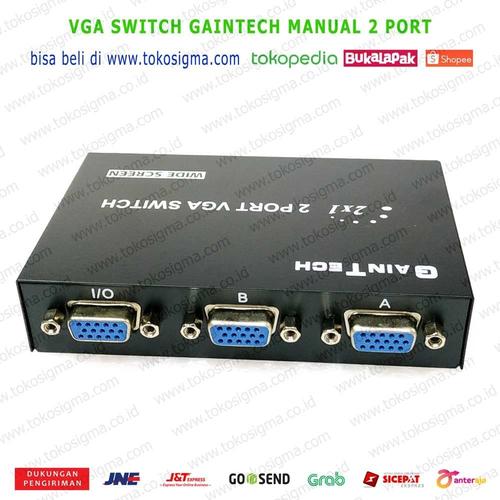 Jual VGA SWITCH 2 PORT METAL CASE - 2X1 PORT SELECTOR VGA MANUAL BUTTON ...