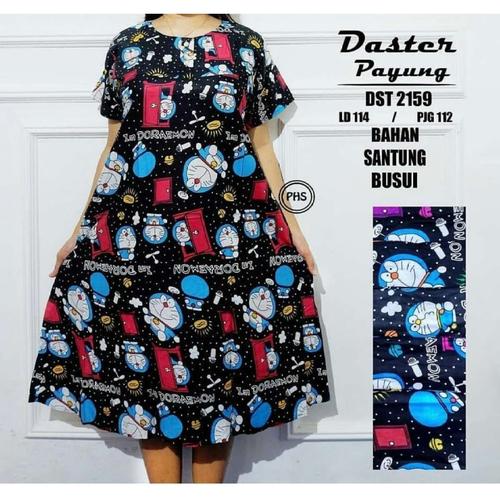 Jual Yuk Dasteran - Daster Payung Jumbo Motif Dora Hitam One Size ...