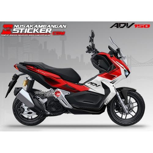 Jual Decal Sticker Honda Adv 150 Merah Putih - Graftac, Glossy Kilap ...
