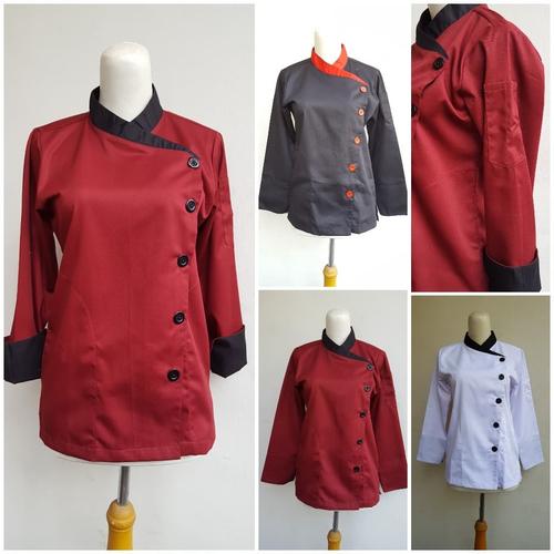Jual Baju Kantor Wanita Baju Chef Seragam Waiters Export Quality ...