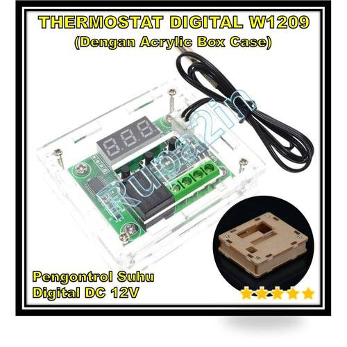 Jual Thermostat Digital W1209 Termostat Ukur Temperature Suhu Acrylic ...