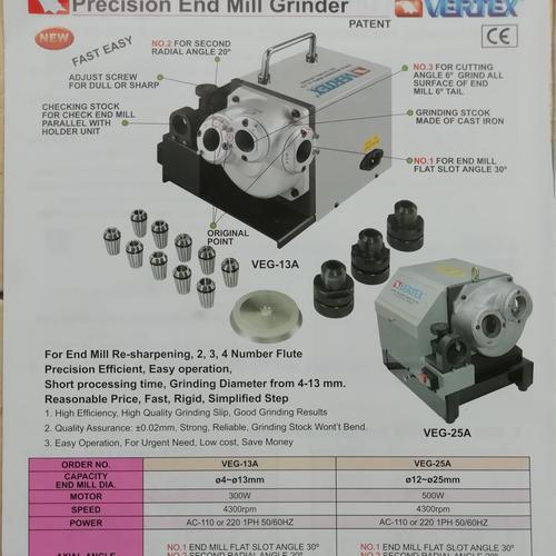 Jual vertex endmill grinder veg 25a - Kota Surabaya - Vertex indonesia ...
