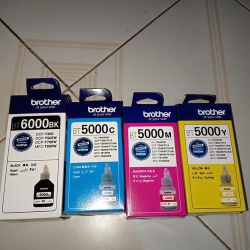 Jual Tinta Brother BT 6000 Black dan BT 5000 Color satu set compatible ...