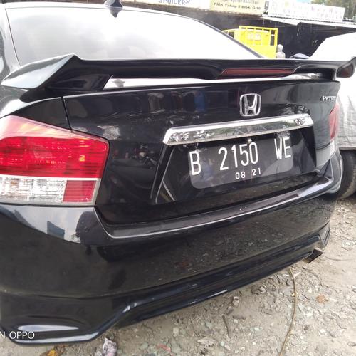 Jual spoiler City Spoiler Honda City Hitam Glossy model TRD with LED ...