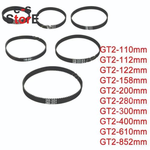 Jual Timing belt GT2 lebar 6mm pitch 2mm close loop 110mm-852mm - 280mm ...