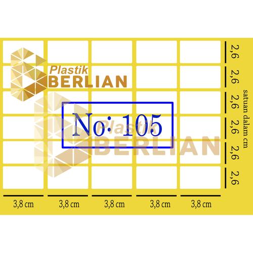 Jual Label 105 Sticker (300 label/pack) 3,7 x 2,4 cm - Kota Bandung ...