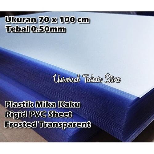 Jual Plastik Mika PVC Frosted Kaca Es Transparan 70cm x 100cm Tebal 0 ...