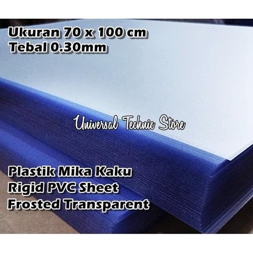 Jual Plastik Mika PVC Frosted Kaca Es Transparan 70cm x 100cm Tebal 0 ...
