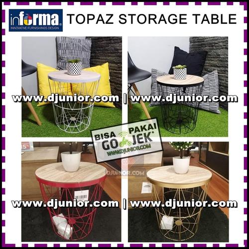 Promo INFORMA - TOPAZ STORAGE TABLE / MEJA SUDUT SAMPING / KERANJANG ...