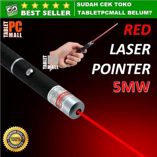 Jual Red Laser Pointer Pen 5MW High Power Beam Star Pulpen Laser Merah ...