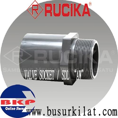 Jual SDL / SOCK DRAT LUAR PVC RUCIKA (AW) 1 x 3/4" INCH / SAMBUNGAN ...