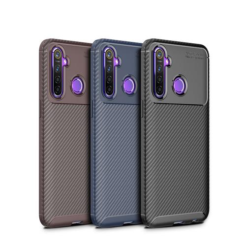 Jual Case Realme 5i Rugged Armor Silicone Carbon Soft Casing - Hitam ...