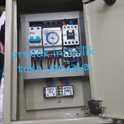 Jual panel timer pompa 1p 220v /panel timer pompa penyiraman taman ...