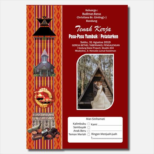 Jual UNDANGAN KARO MINIMAL ORDER 100 - Kota Batam - Percetakan Boni ...