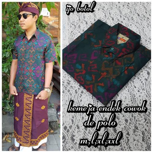 Jual Kemeja endek dan udeng topi Bali - Kota Denpasar - Baju Bali Jegeg ...