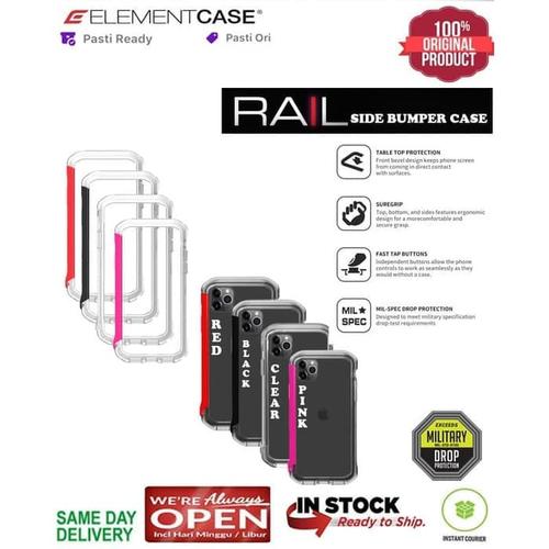 Promo iPhone 11 / 11 Pro / 11 Pro Max ElementCase RAIL - Clear Pink ...