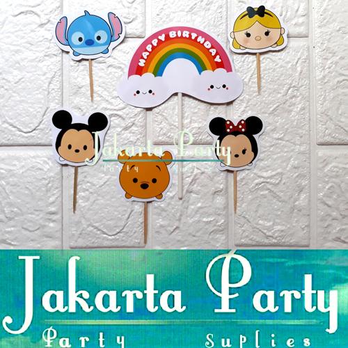 Promo Topper Cake Tsum-tsum / Cake Topper Tsumtsum / Topper Cup Cake ...
