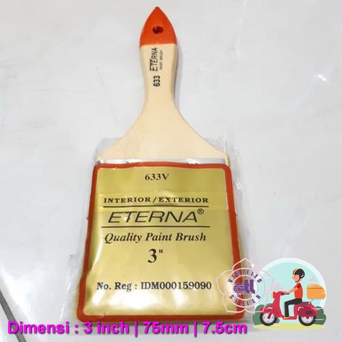 Jual ETERNA 633 V 3in 7.5cm Kuas Cat Tembok Kayu Minyak Besi Paint ...