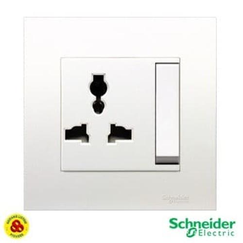 Jual SCHNEIDER SAKLAR VIVACE KB113LS 1G 3PIN UNIVERSAL SOCKET WITH ...