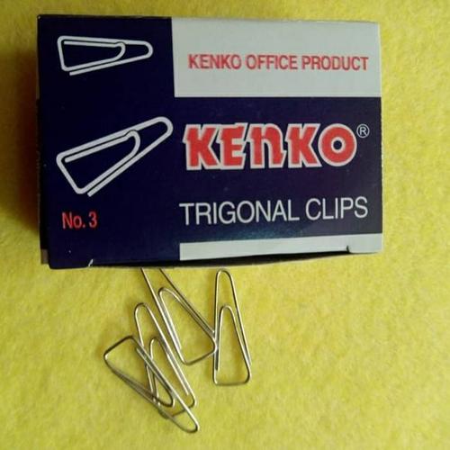 Jual TRIGONAL CLIP / PAPER CLIP / PENJEPIT KERTAS SEGITIGA MERK KENKO ...