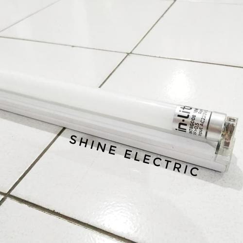 Jual Lampu TL LED T8 set 9w 9watt 60cm Inlite in lite Warm white kuning ...