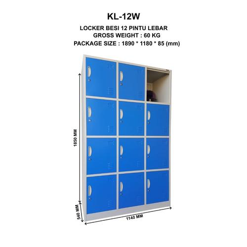 Jual LOKER LOCKER LEMARI KABINET BESI 12 PINTU KOZURE KL 12 W RUANG ...