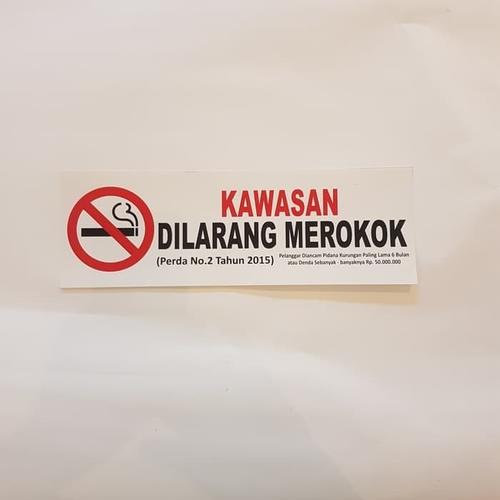 Jual LABEL STICKER K3 KAWASAN DILARANG MEROKOK 10X30CM - Jakarta Barat ...
