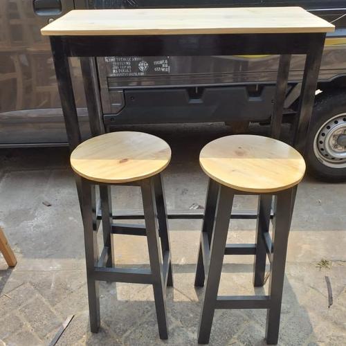 Jual meja bar kotak dan kursi bulat cat hitam - Kota Tangerang Selatan ...