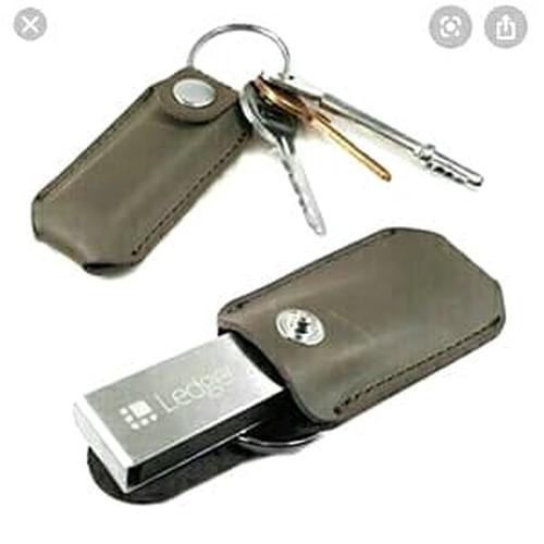 Jual Casing flash disk / Nano ledger x bitcoin keychain - BROWN, + ring ...