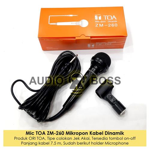Jual Mic Mik Microphone Kabel TOA ZM 260 ZM-260 Mikrofon Mikropon ...