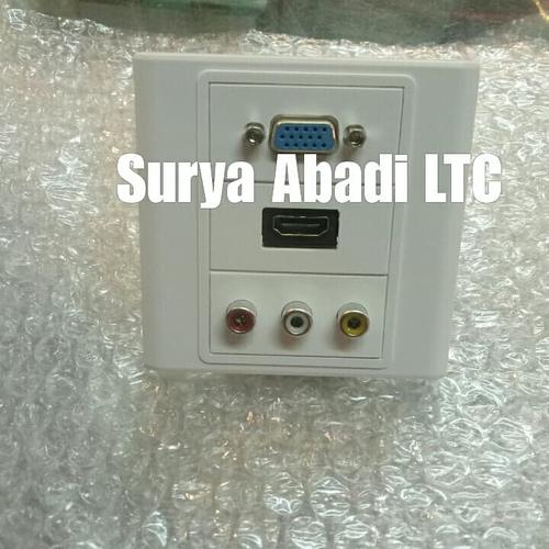 Jual Face Plate HDMI + VGA + 3 RCA - Jakarta Barat - Surya Abadi LTC ...