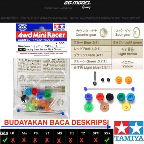 Jual TAMIYA 15516 SETTING GEAR SET FM-A CHASSIS - Jakarta Barat ...