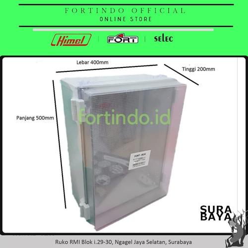 Jual BOX PANEL PCT-504020 TRANSPARAN 500X400X200 PLASTIK ENCLOUSURE ...