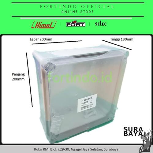 Jual BOX PANEL DSAT-2020 TRANSPARAN ABS IP66 200X200X130 plastik FORT ...