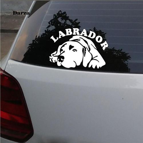 Jual Cute Labrador Dog Car Vehicle Body Window Reflective Decals ...
