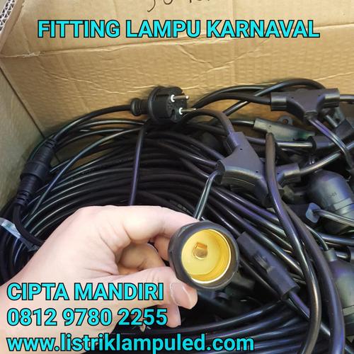 Jual FITTING LAMPU KARNAVAL HIAS TAMAN 50METER 100LAMPU 50M 50 M ...