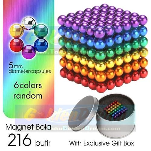 Jual 216pcs Magnet Bola Warna 5mm Ball Puzzle Color Balls Bulat Zen ...