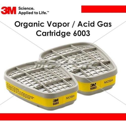 Jual 3M Organic Vapor / Acid Gas Cartridge 6003, Respiratory Protection ...
