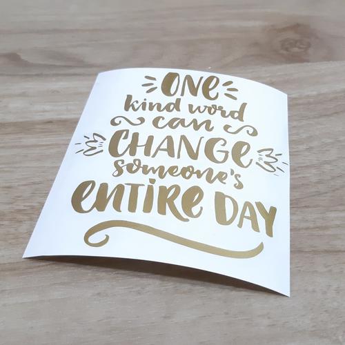 Jual Stiker Quote Inspiratif One Kind Word - Kab. Tangerang ...
