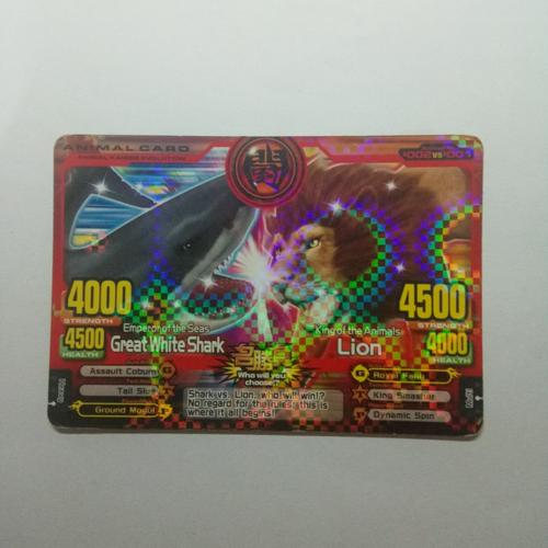 Jual Kartu Animal Kaiser Great White Shark vs Lion ORIGINAL MESIN ...