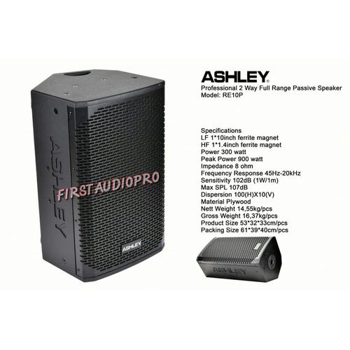 Jual Speaker Pasif Ashley RE 10P Original Passive Ashley RE10P - 10 ...