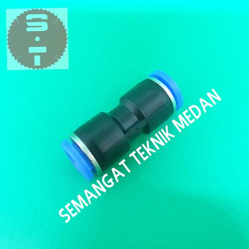 Jual 8mm SAMBUNGAN SELANG ANGIN AIR PU LURUS CONNECTOR FITTING PUSH IN 8 mm - Kota Medan ...