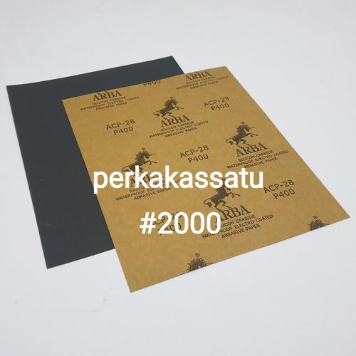 Jual KERTAS PASIR #2000 AMPLAS GOSOK 2000 ARBA WATERPROOF LEMBARAN ...