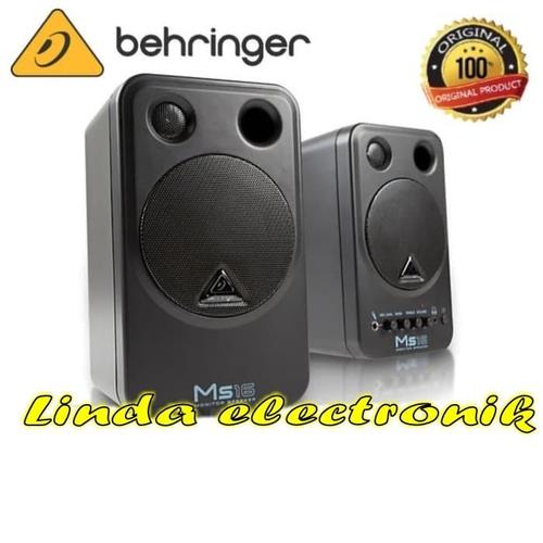 Jual Speaker Behringer MS16 Studio Monitor Recording Original ms 16 ...