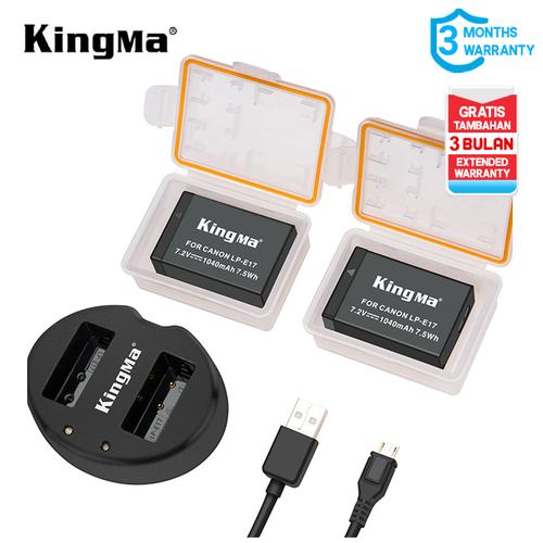 Jual KingMa Battery Canon LP-E17 2-Pack with Dual Charger - Non Lcd ...