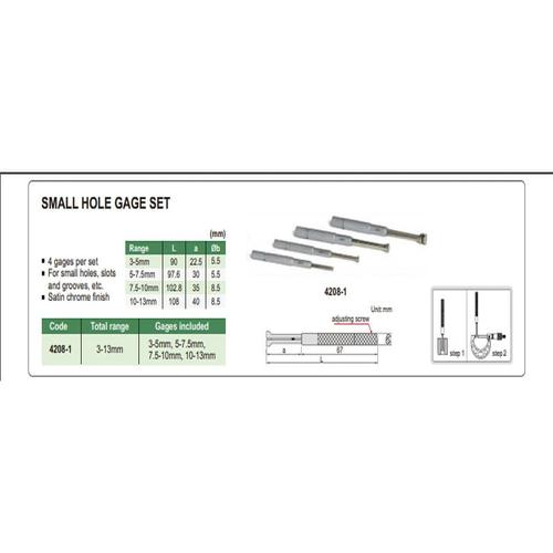 Jual Alat Ukur Small Hole Gage Set (4pcs) 3-13mm Insize 4208-1 ...